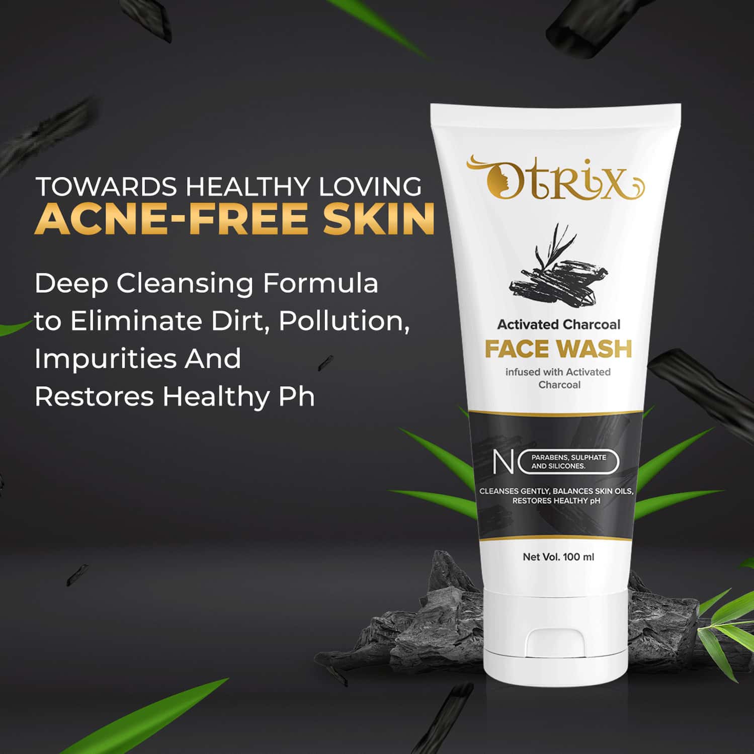 Buy OTRIX ACTIVATED CHARCOAL FACE WASH Online & Get Upto 60% OFF at ...