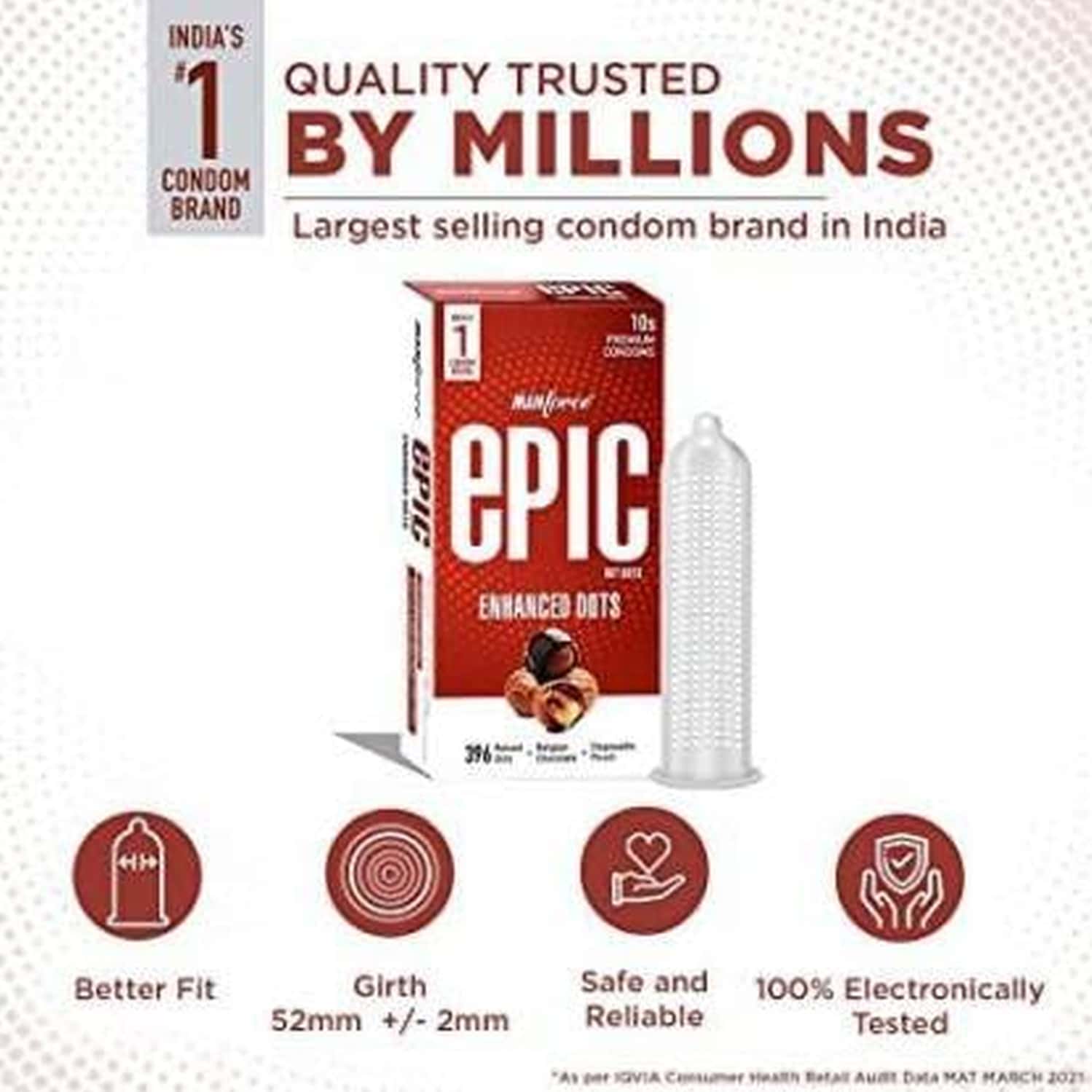 Buy MANFORCE EPIC LOVE REDBOX 4 EPIC CONDOMS + 1 LUBRICANT GEL | GIFT ...