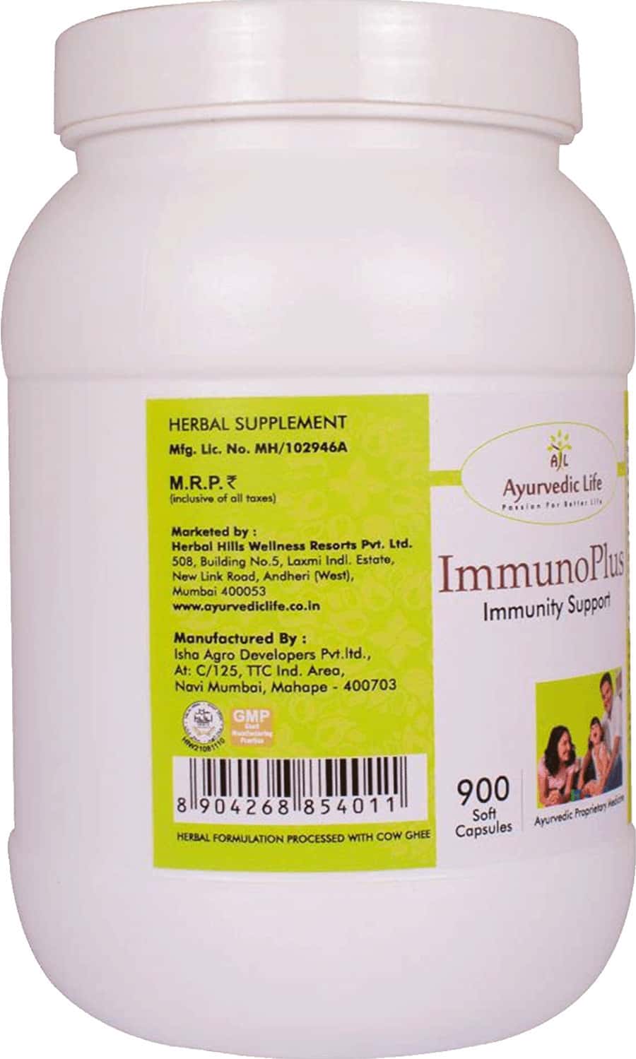 Buy AL-AYURVEDIC LIFE IMMUNO PLUS - 900 CAPSULES PACK OF 5 Online & Get ...