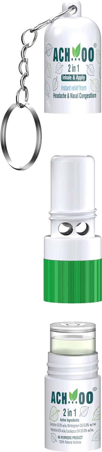 Buy ACHOO 2 IN 1 INHALER PACK OF 1 Online & Get Upto 60% OFF at PharmEasy