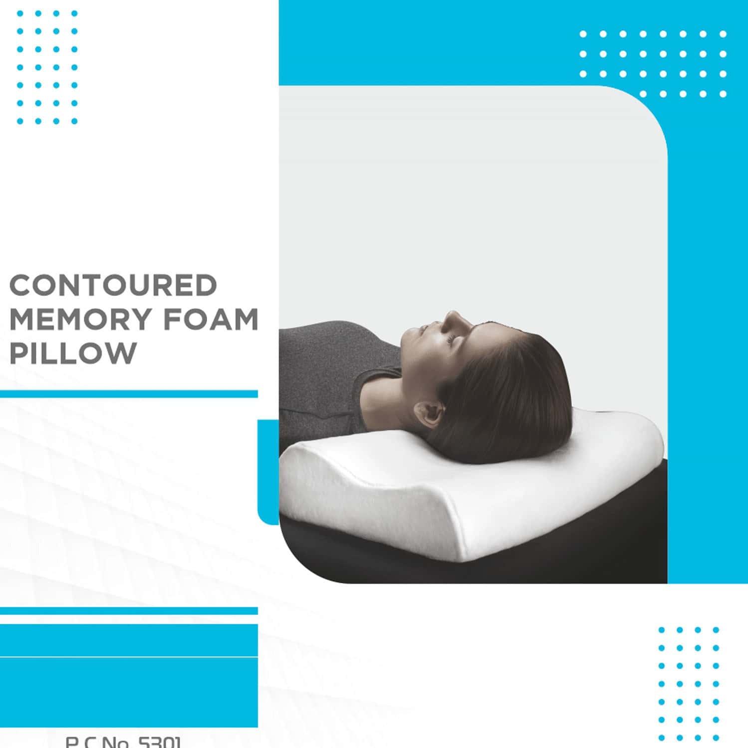 Buy VISSCO CONTOURED MEMORY FOAM PILLOW| PROVIDES MUSCLE RELAXATION ...