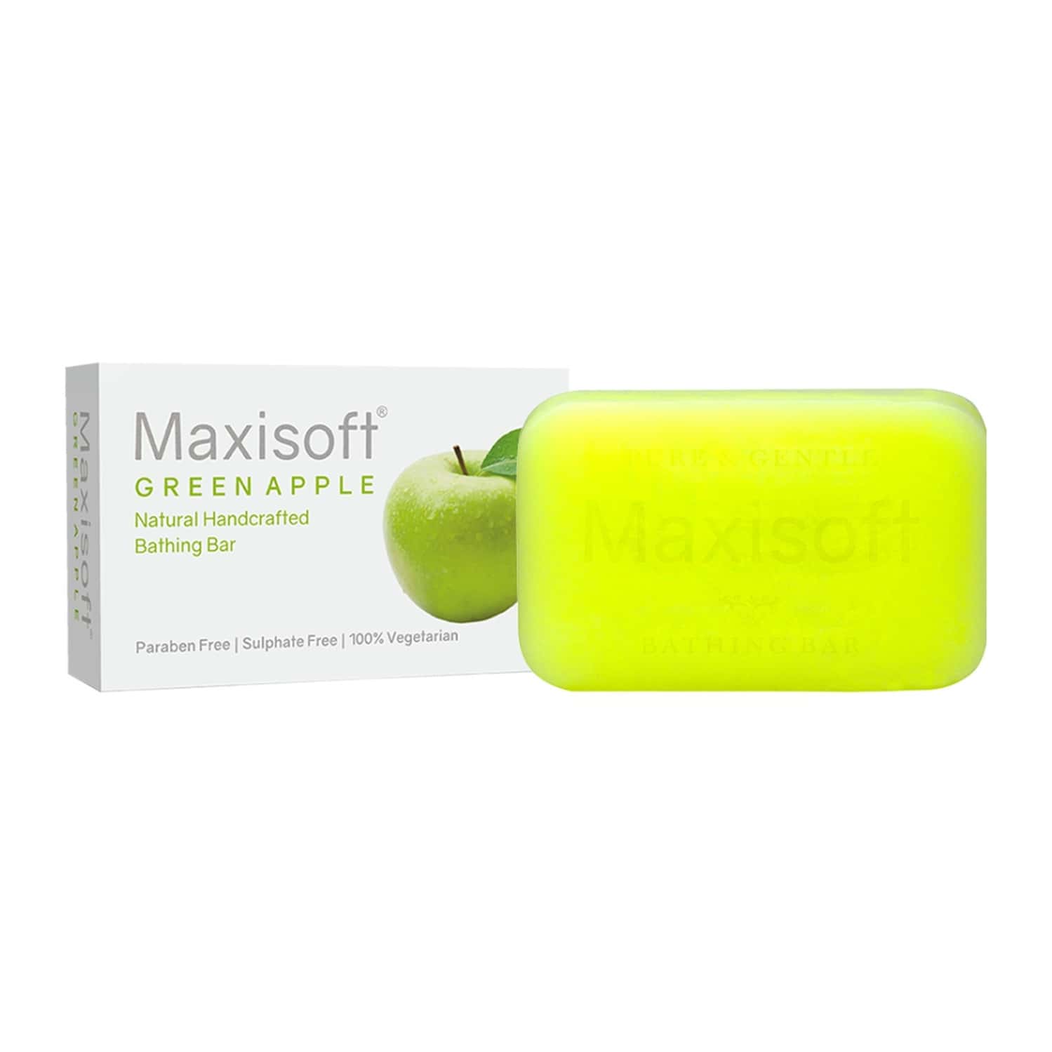 Buy MAXISOFT GREEN APPLE BATHING BAR (75 GM - PACK OF 6) Online & Get ...