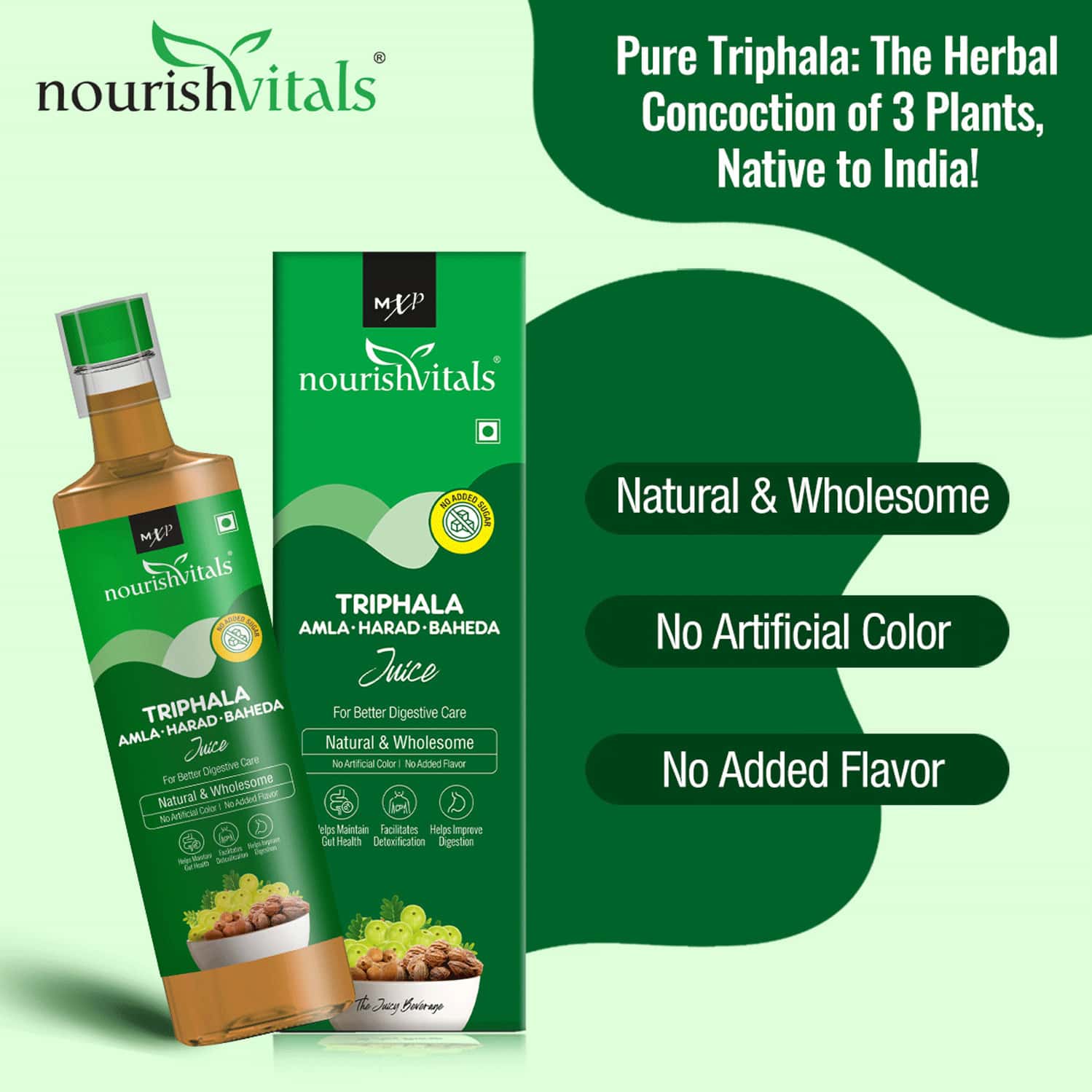 Buy NOURISHVITALS TRIPHALA - AMLA HARAD BAHEDA JUICE FOR BETTER ...