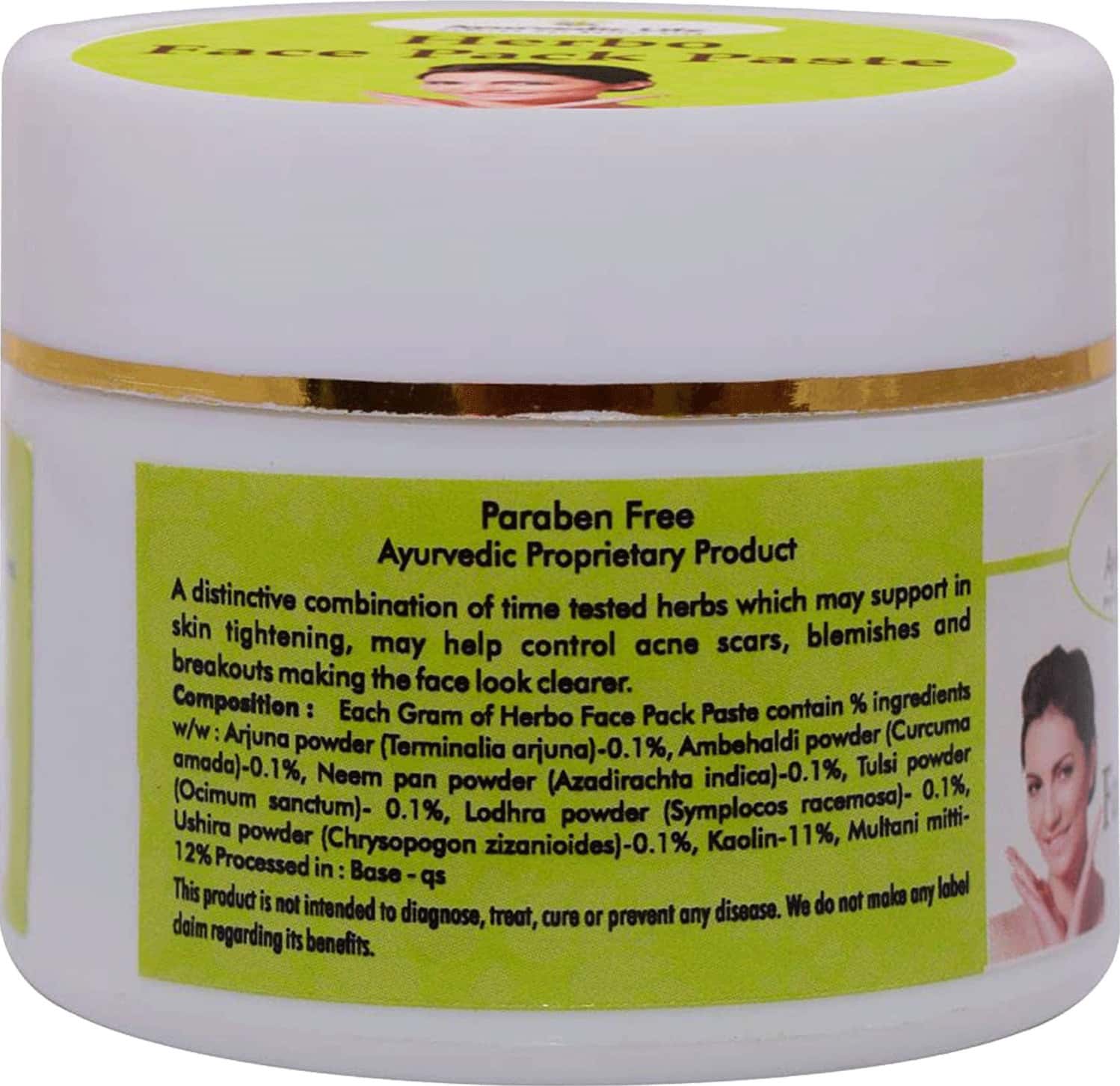 Buy AL-AYURVEDIC LIFE HERBO FACE PACK PASTE 50G PACK OF 4 Online & Get ...
