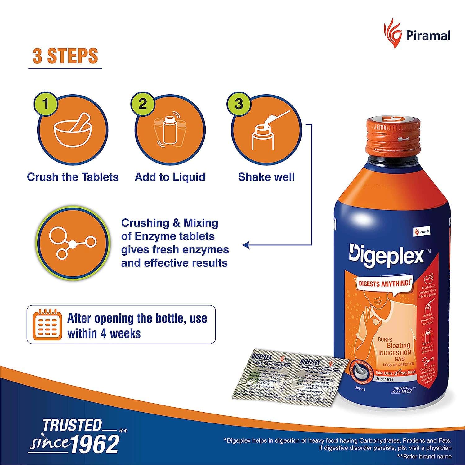 Buy DIGEPLEX ORIGINAL DIGESTION LIQUID SUGAR FREE BOTTLE OF 200ML (PACK ...