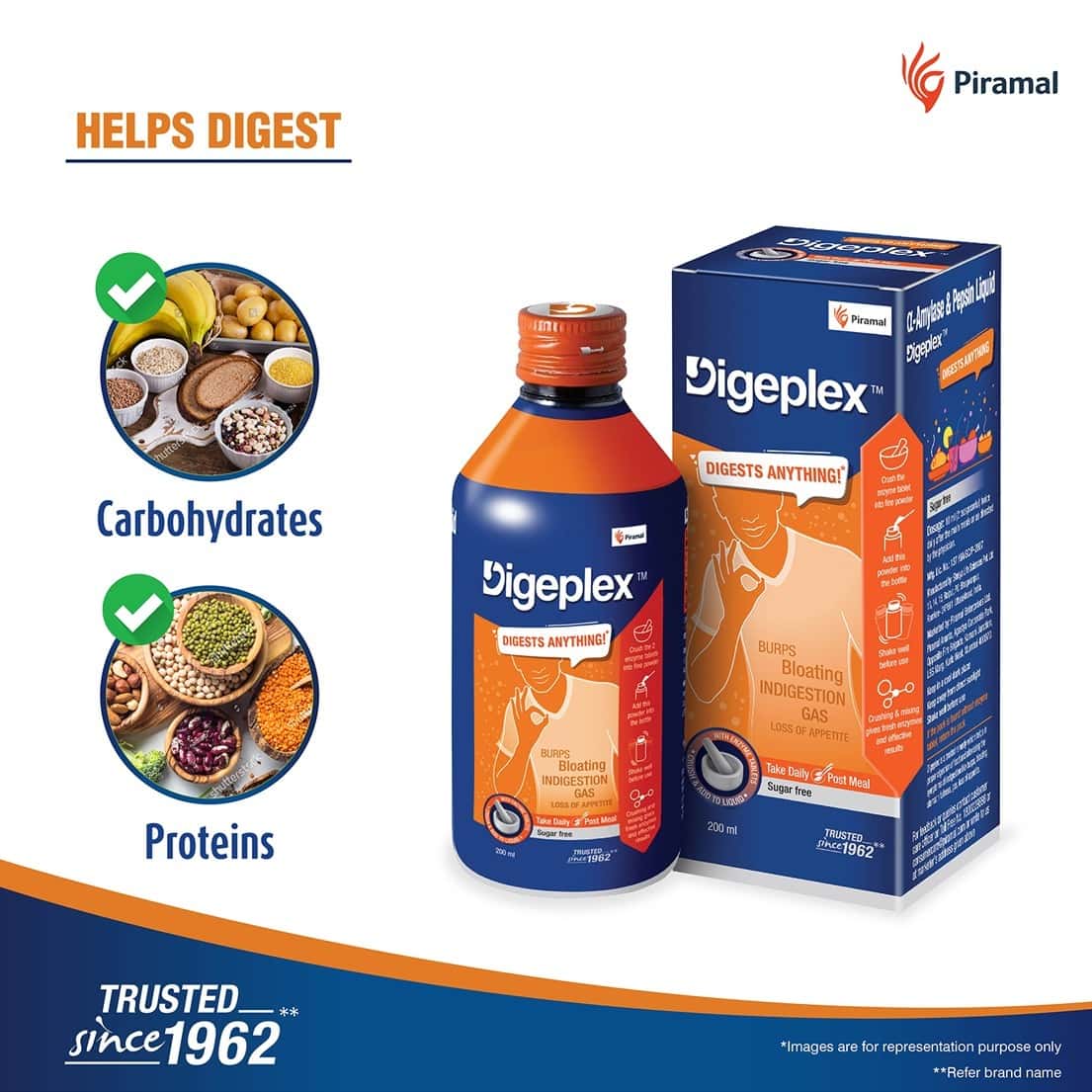 Buy DIGEPLEX ORIGINAL DIGESTION LIQUID SUGAR FREE BOTTLE OF 200ML ...