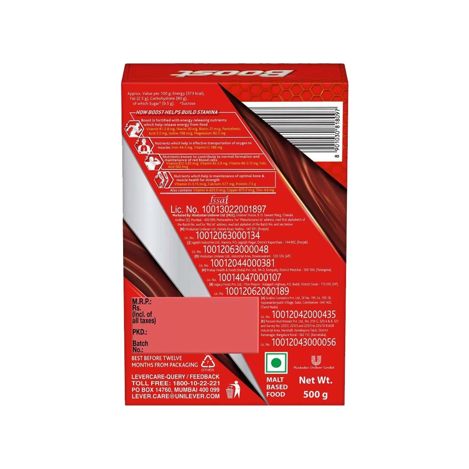 Buy BOOST ENERGY & NUTRITION DRINK POUCH - 500 GM Online & Get Upto 60% ...