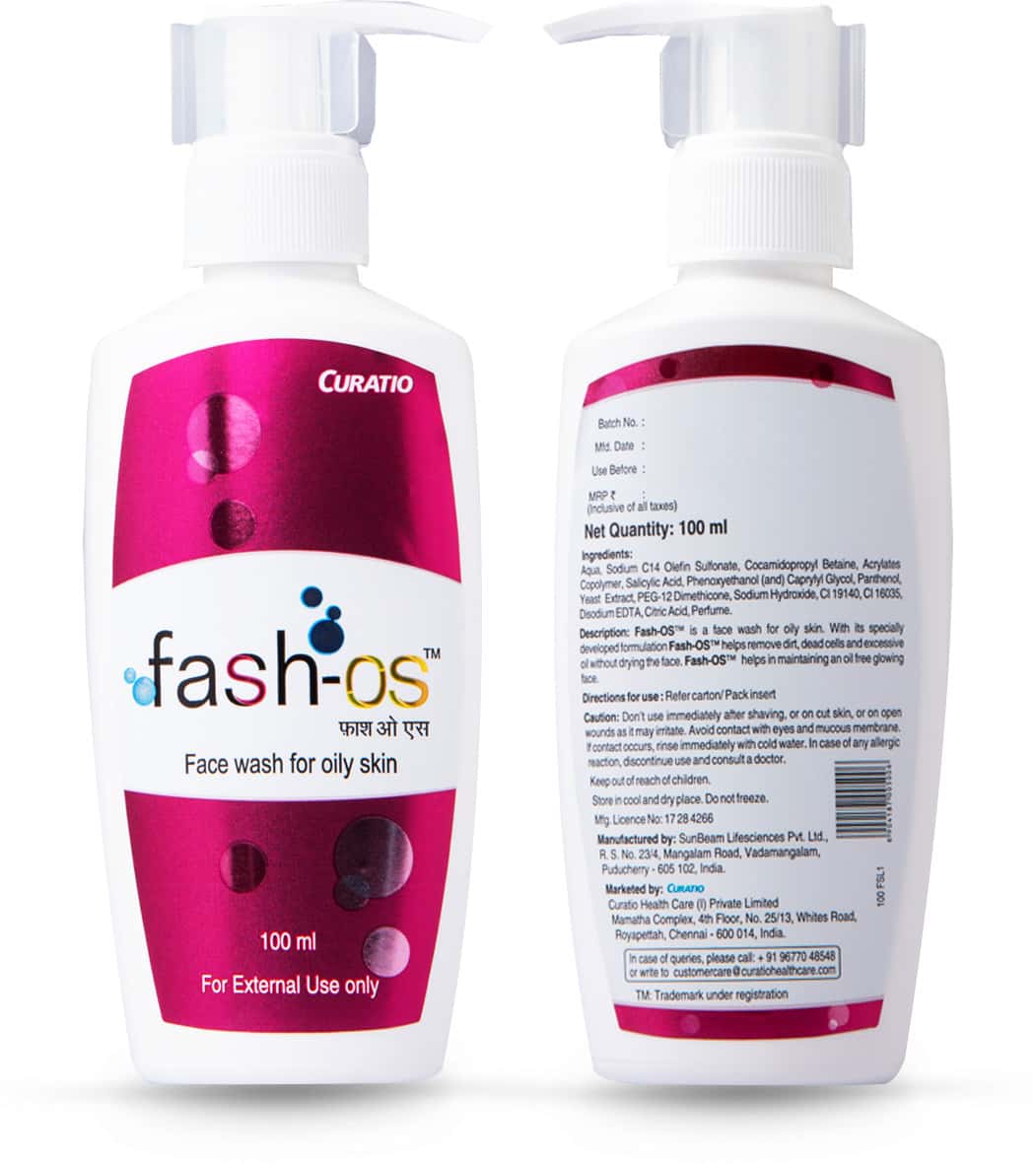 Buy FASH OS FACEWASH FOR OILY SKIN - 100ML Online & Get Upto 60% OFF at ...