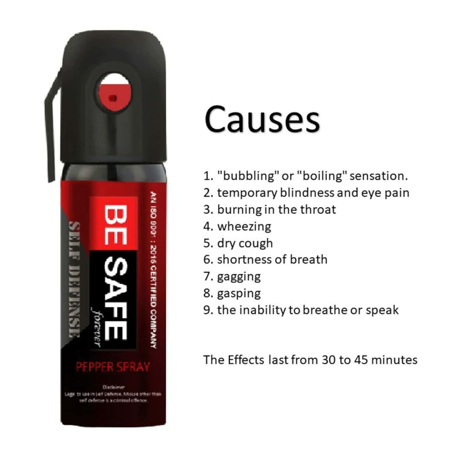 Buy BESAFE FOREVER MAX PROTECTION SELF DEFENSE PEPPER SPRAY, PACK OF 6 ...