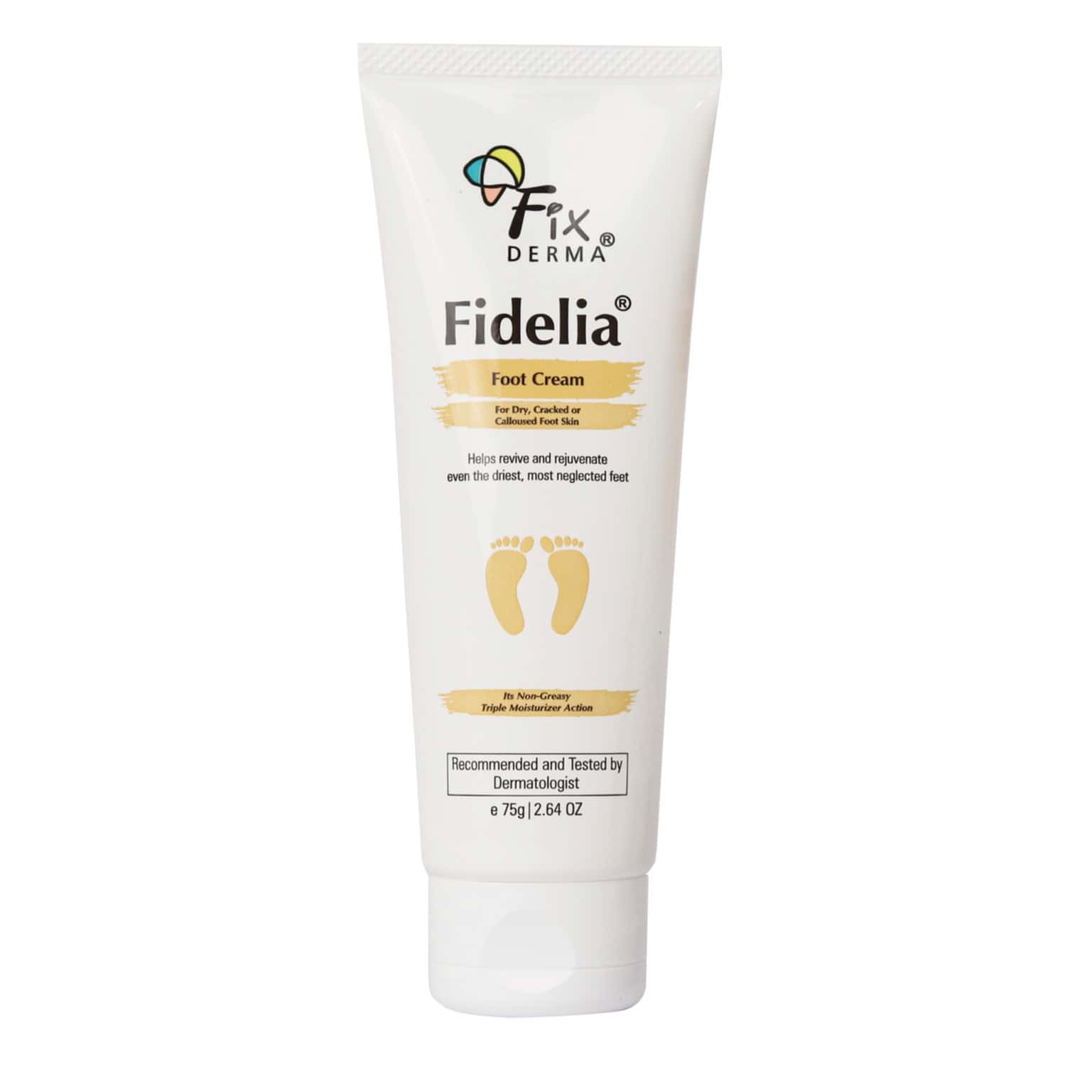 Buy FIXDERMA 5% LACTIC ACID, 15% UREA, 3% GLYCERINE FIDELIA FOOT CREAM - 75GM Online & Get Upto ...