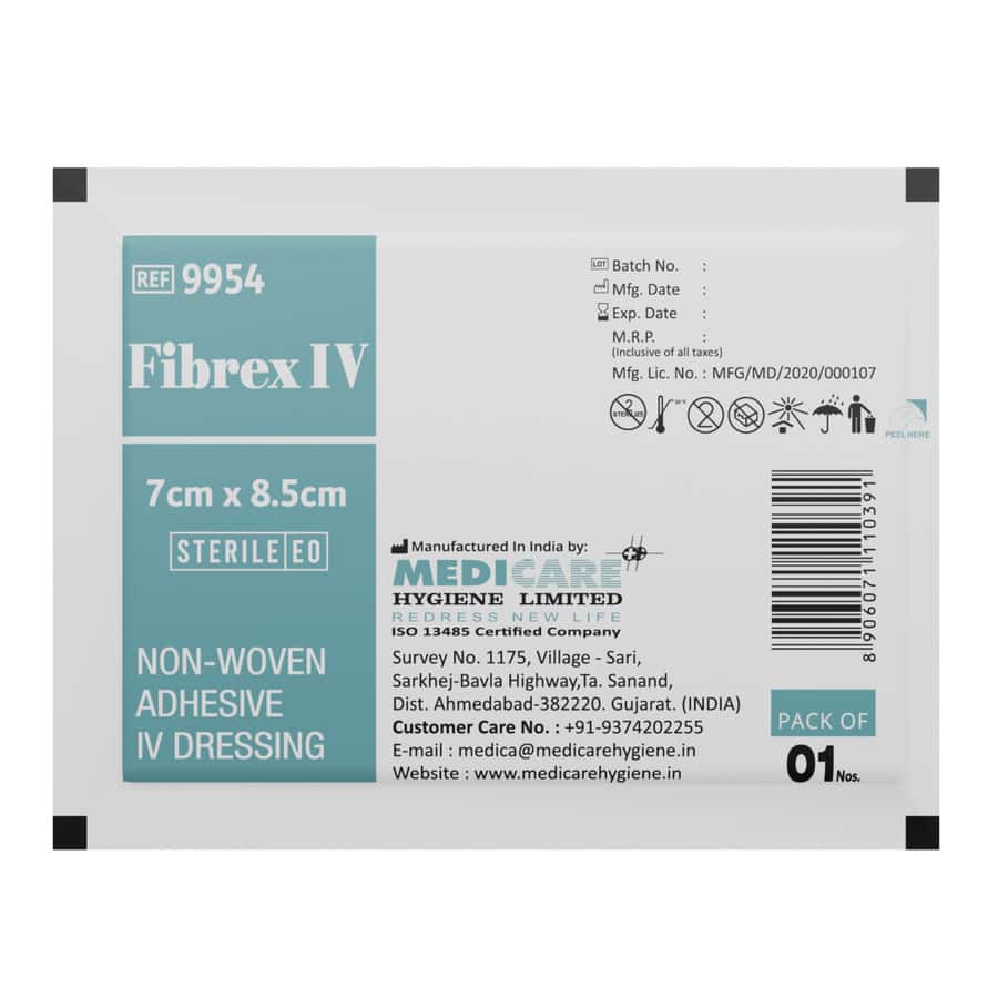 Buy MEDICA CLAROP TRANSPARENT DRESSING WITH NON ADHERENT PAD 5CM X 7CM ...