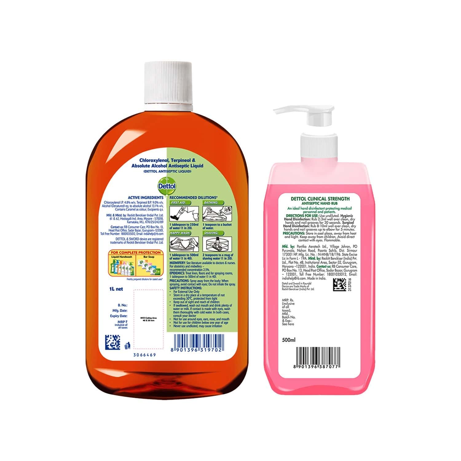 Buy DETTOL ANTISEPTIC DISINFECTANT LIQUID FOR FIRST AID, SURFACE ...