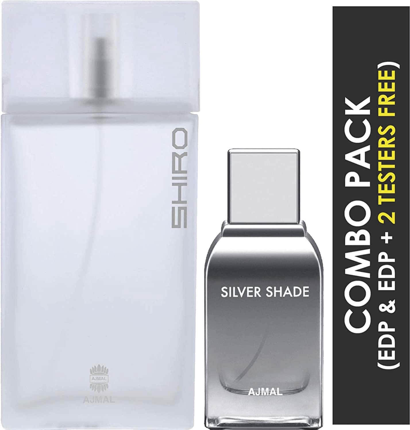 Buy AJMAL SHIRO EDP 90ML PERFUME FOR MEN AND SILVER SHADE EDP 100ML ...