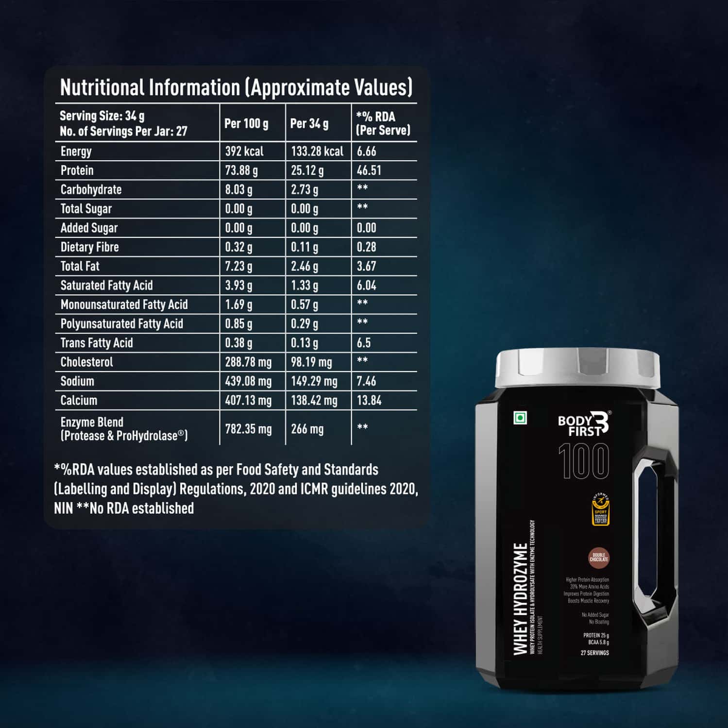 Buy BODYFIRST WHEY HYDROZYME - WHEY PROTEIN ISOLATE & HYDROLYSATE ...