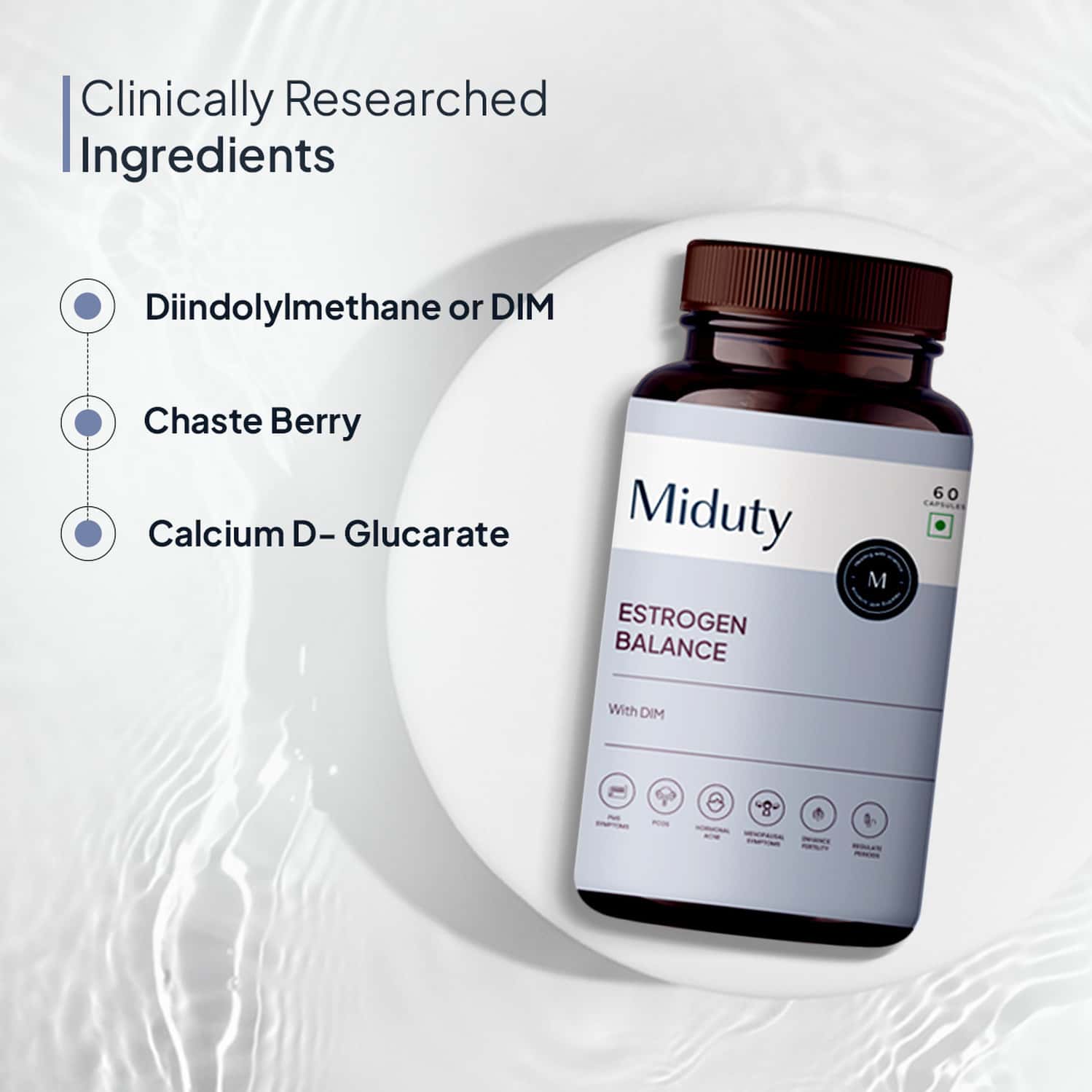 Buy MIDUTY PALAK NOTES ESTROGEN BALANCE SUPPLEMENT FOR WOMEN - 60 ...