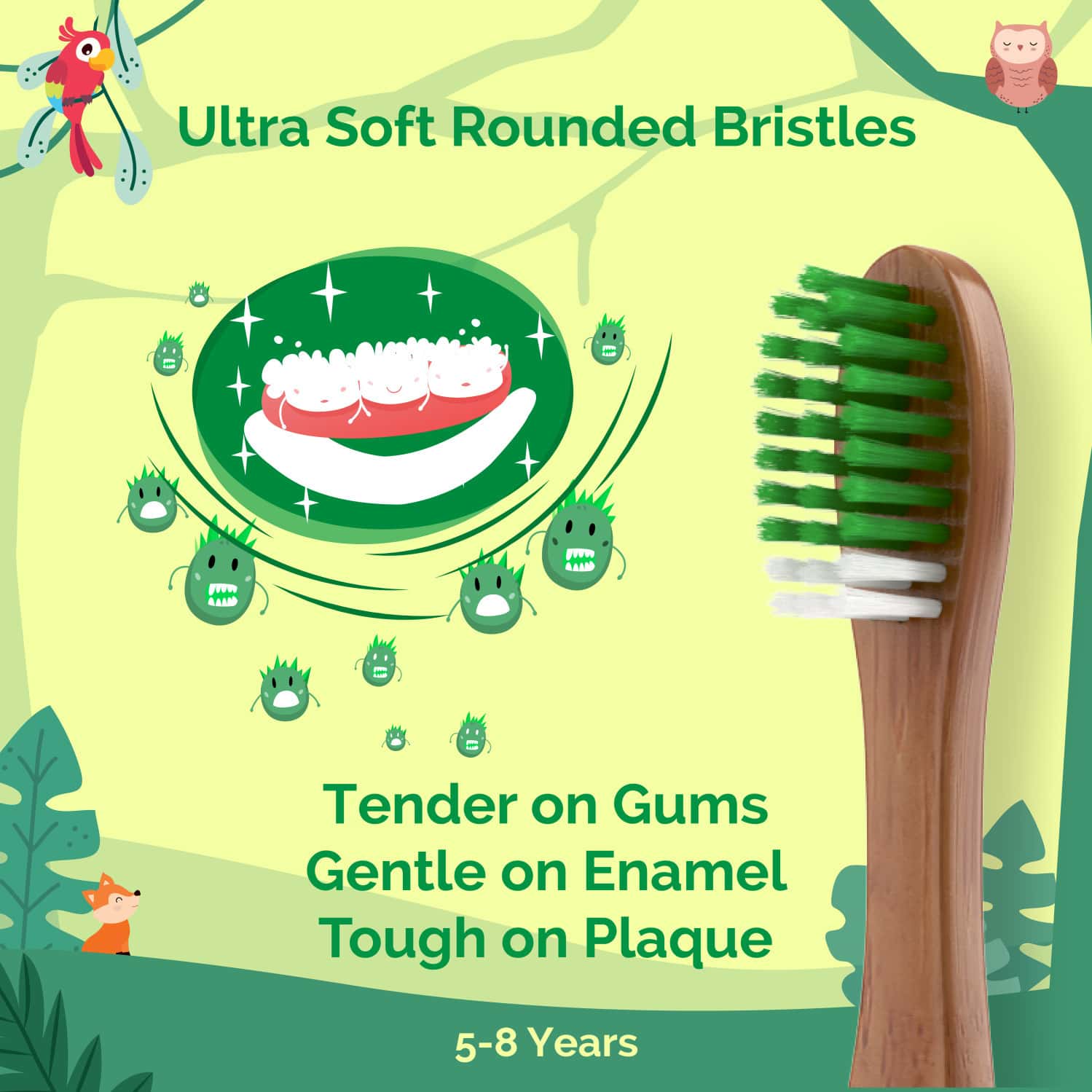 Buy TEETH-A-BIT PLEDGE NEEM TOOTHBRUSH KIDS (5-8 YRS) HEFTY HANDLE SOFT ...