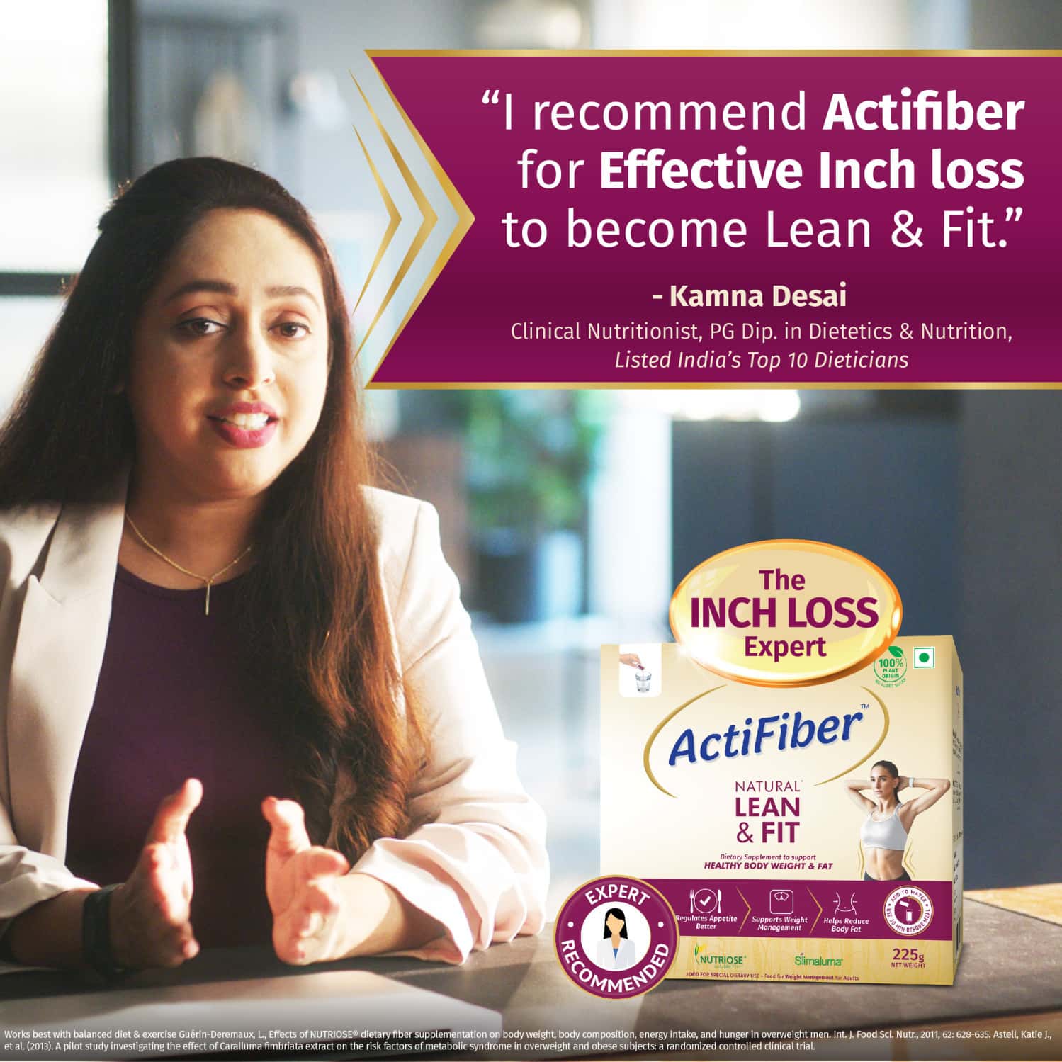 Buy ACTIFIBER NATURAL LEAN & FIT (1 X 225 GMS PACK OF 30 SACHETS ...