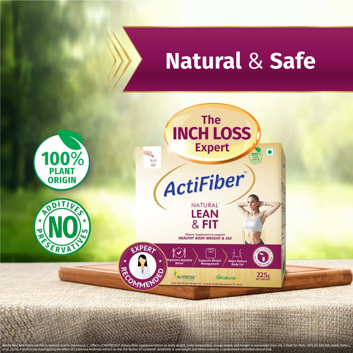Buy ACTIFIBER NATURAL LEAN & FIT (1 X 225 GMS PACK OF 30 SACHETS ...