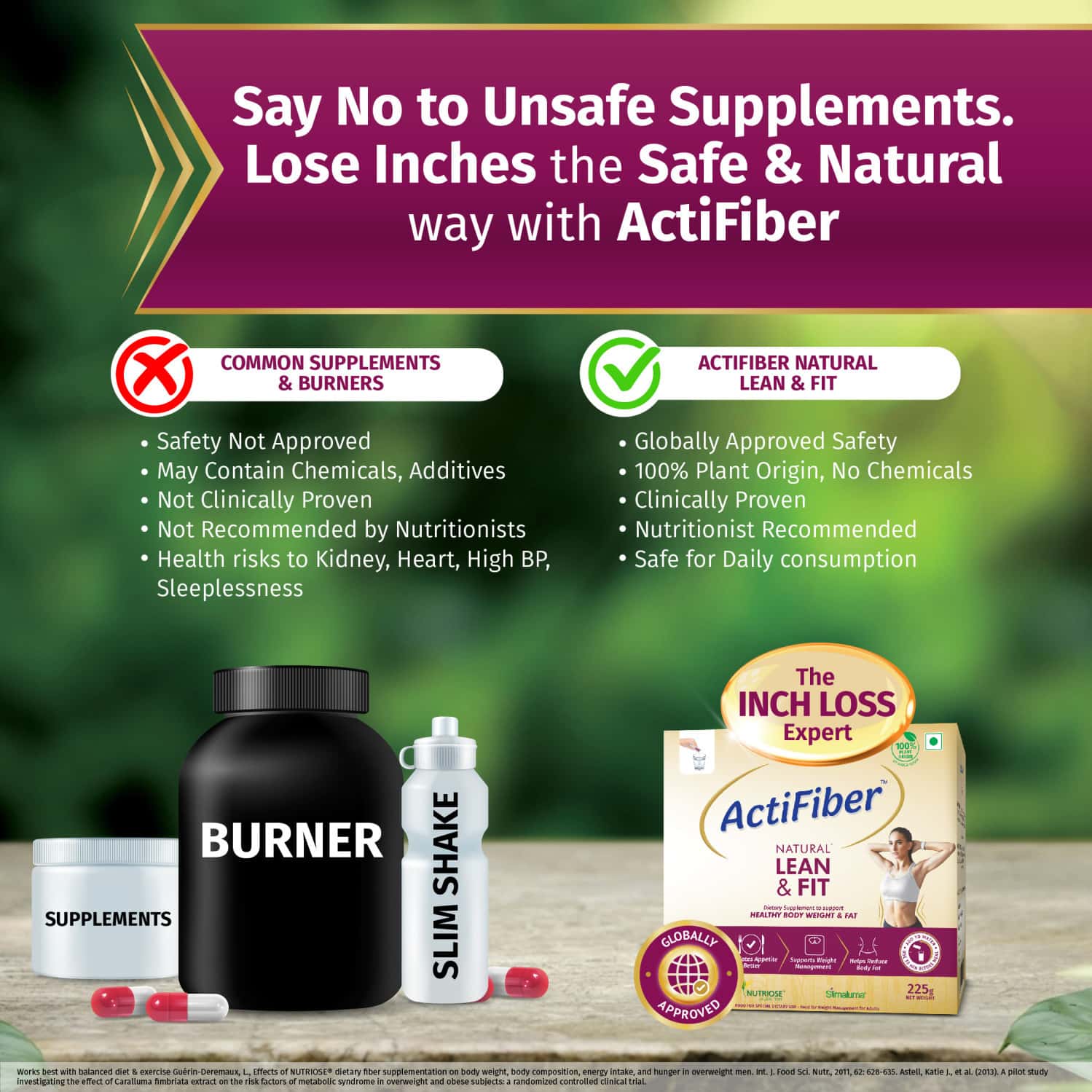 Buy ACTIFIBER NATURAL LEAN & FIT (1 X 225 GMS PACK OF 30 SACHETS ...