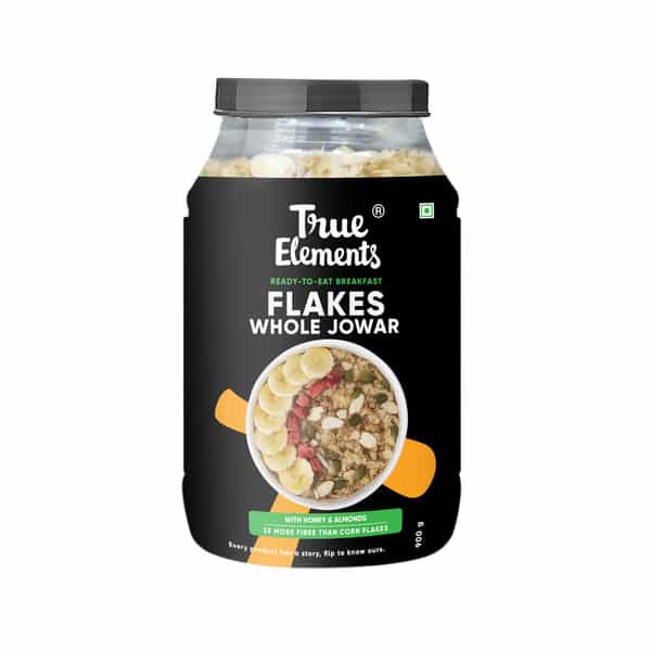 Buy TRUE ELEMENTS JOWAR FLAKES WITH HONEY AND ALMONDS 750GM Online ...