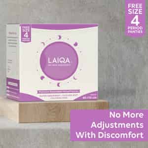 Buy LAIQA PERIOD PANTIES FOR WOMEN FREE SIZE (PACK OF 4) Online & Get ...