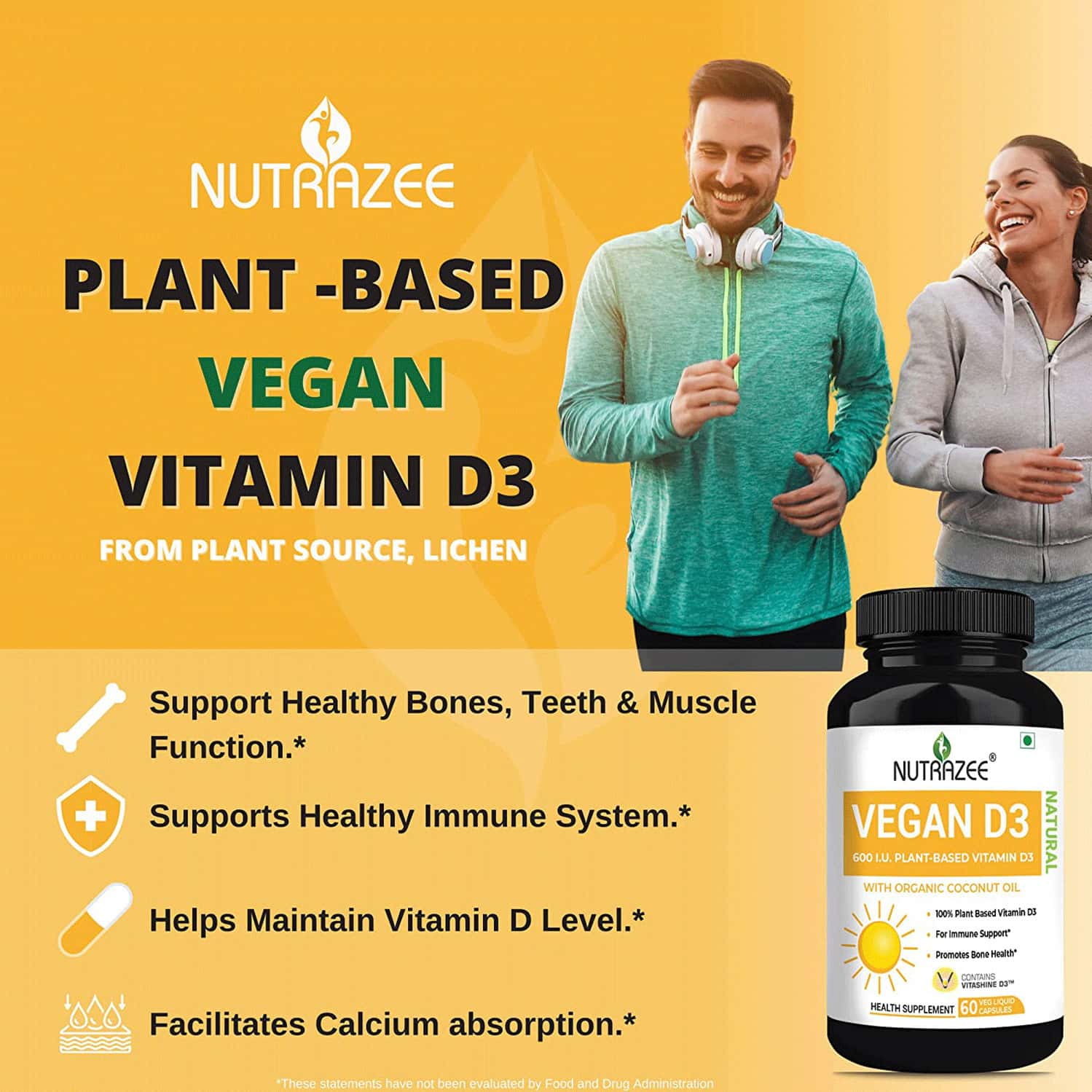 Buy NUTRAZEE VEGAN VITAMIN D3 SUPPLEMENT PLANT BASED LIQUID FILLED ...