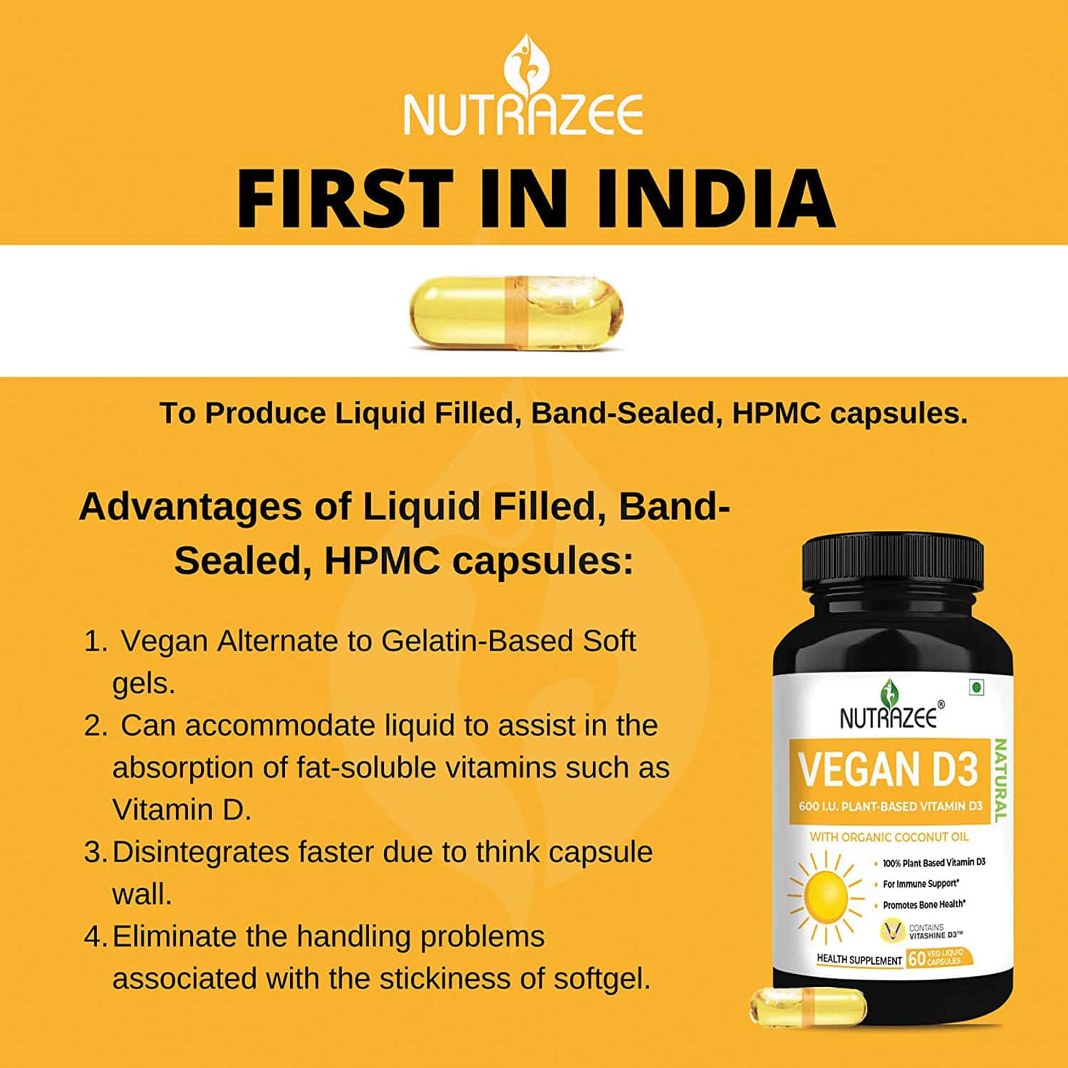 Buy NUTRAZEE VEGAN VITAMIN D3 SUPPLEMENT PLANT BASED LIQUID FILLED ...
