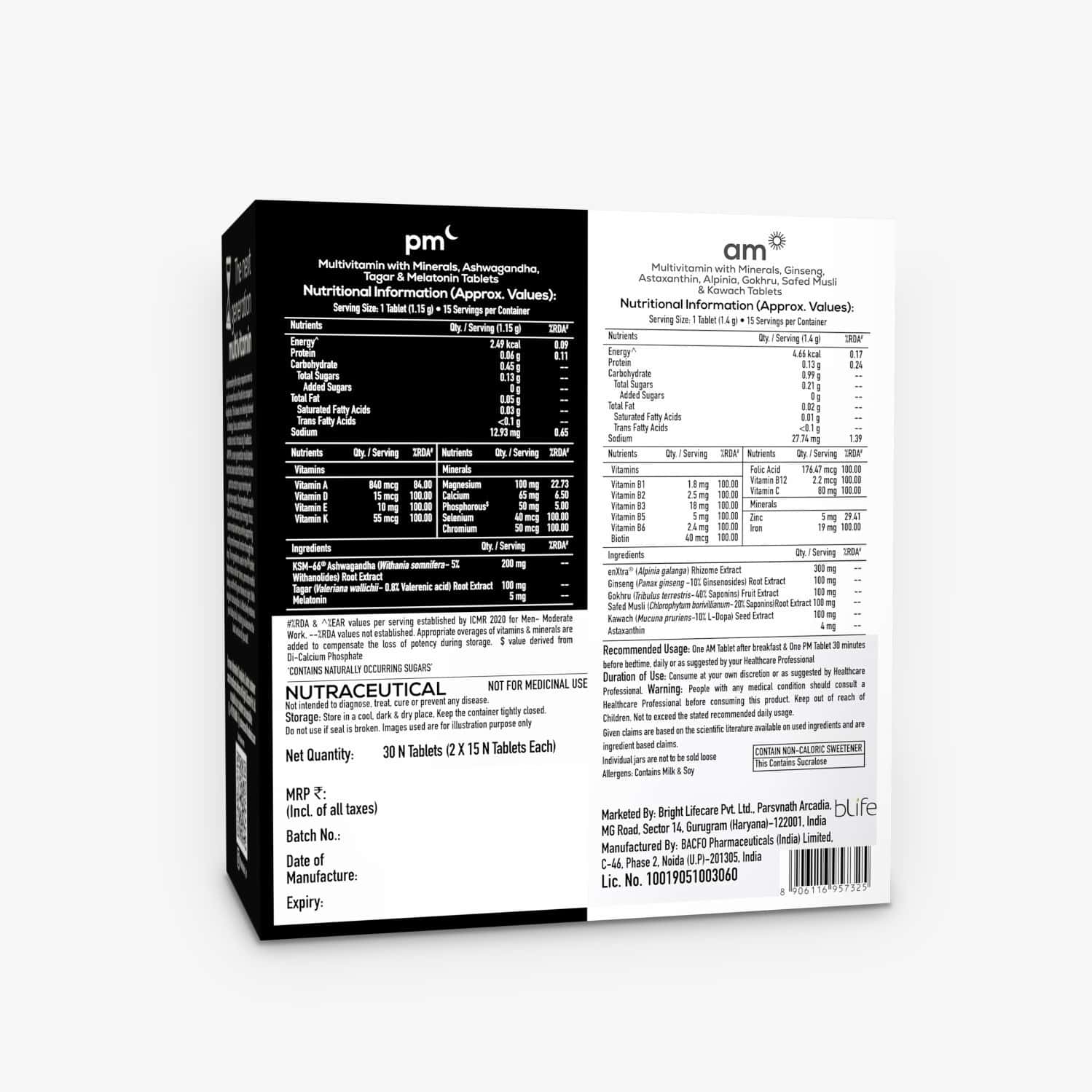 Buy TRUEBASICS AM:PM MULTIVITAMIN FOR MEN - 30 TABLETS Online & Get ...