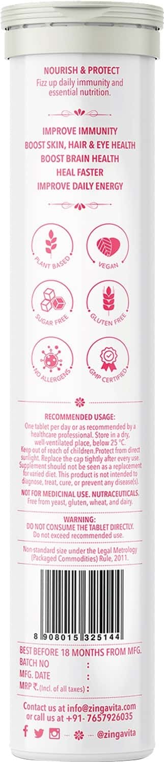 Buy ZINGAVITA DAILY MULTIVITAMINS FOR WOMEN SUGAR FREE 20 FIZZY ...