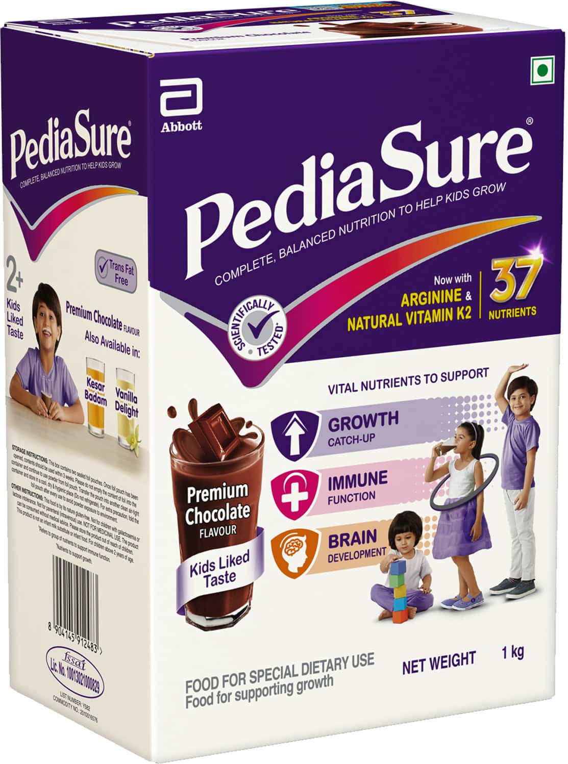 Buy PEDIASURE COMPLETE BALANCED NUTRITION TO HELP KIDS GROW - 1 KG ...