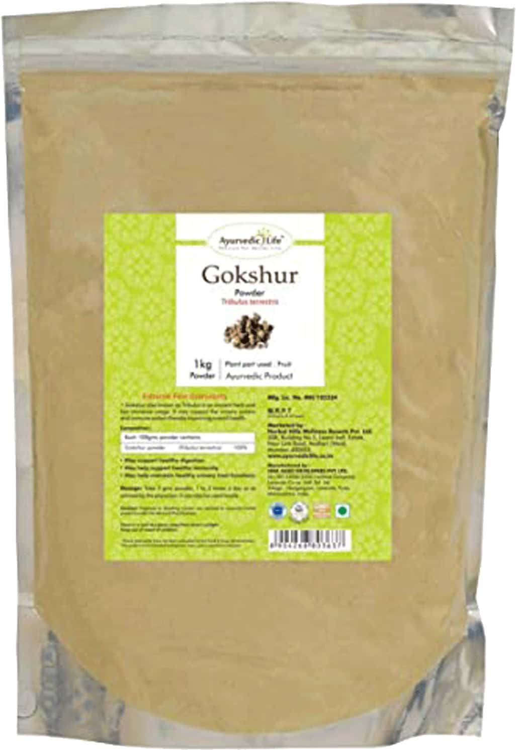 Buy NATURZ AYURVEDA GOKSHUR POWDER GREY NATURAL 1 KG Online & Get Upto ...