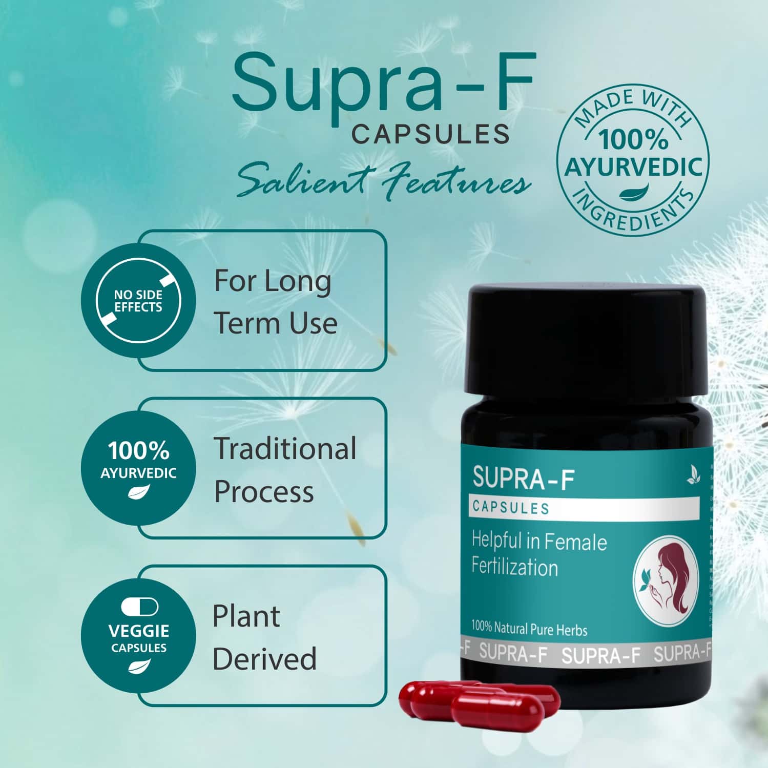 Buy SUPRA F CAPSULES 10 CAPS | FOR WOMEN'S WELLNESS | PACK OF 1 Online ...