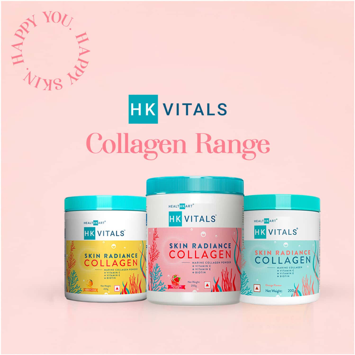 Buy HEALTHKART HK VITALS SKIN RADIANCE COLLAGEN POWDER (WATERMELON, 200 ...