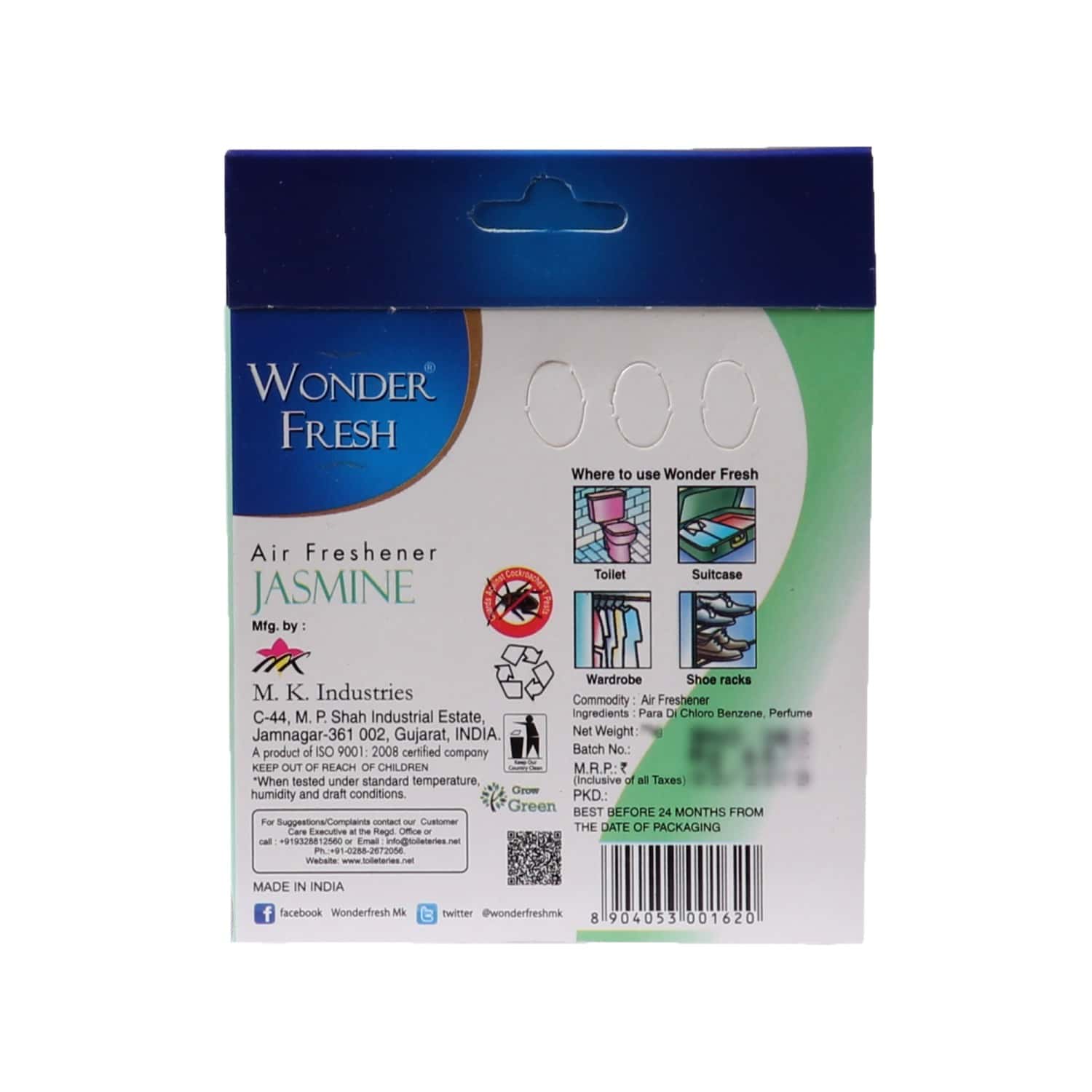 Buy Wonder Fresh Air Freshener Jasmine 100gm Online & Get Upto 60% OFF ...