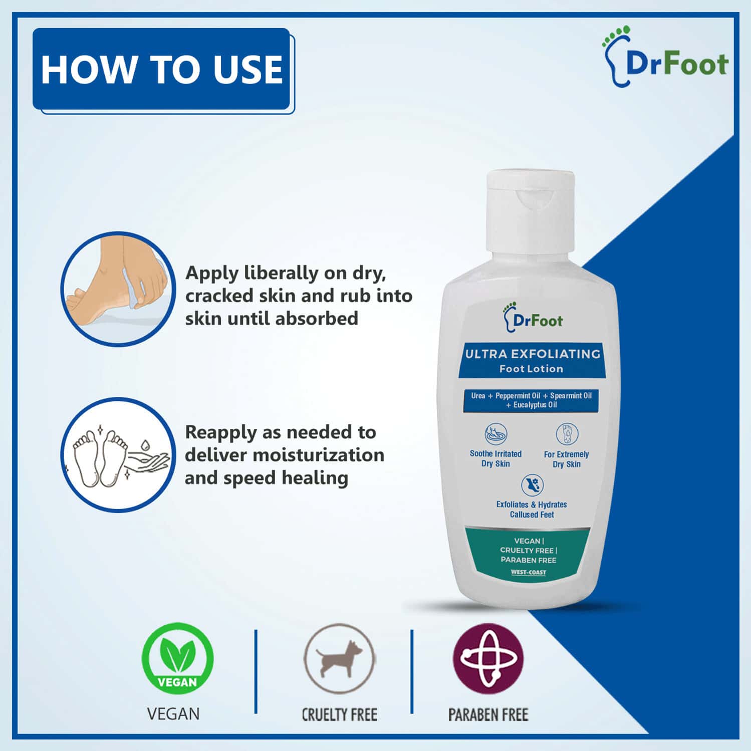 Buy DR FOOT ULTRA EXFOLIATING FOOT LOTION - 100ML Online & Get Upto 60% ...