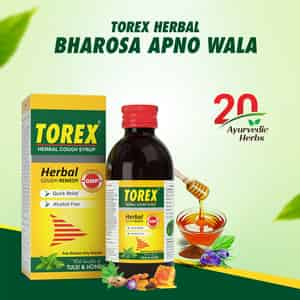 Buy TOREX HERBAL COUGH SYRUP | 100ML - PACK OF 1 Online & Get Upto 60% ...