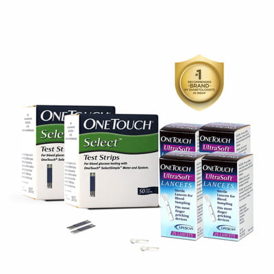 Buy ONETOUCH SELECT PLUS TEST STRIPS | PACK OF 100 STRIPS WITH 100 ...