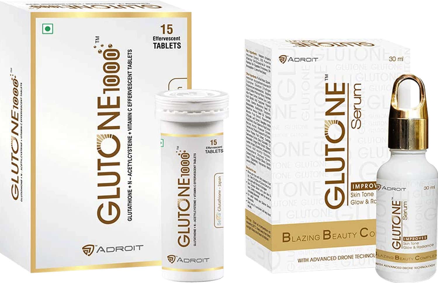 Buy GLUTONE 1000 GLUTATHIONE EFFERVESCENT TABLETS| 15 TABLETS (PACK OF ...
