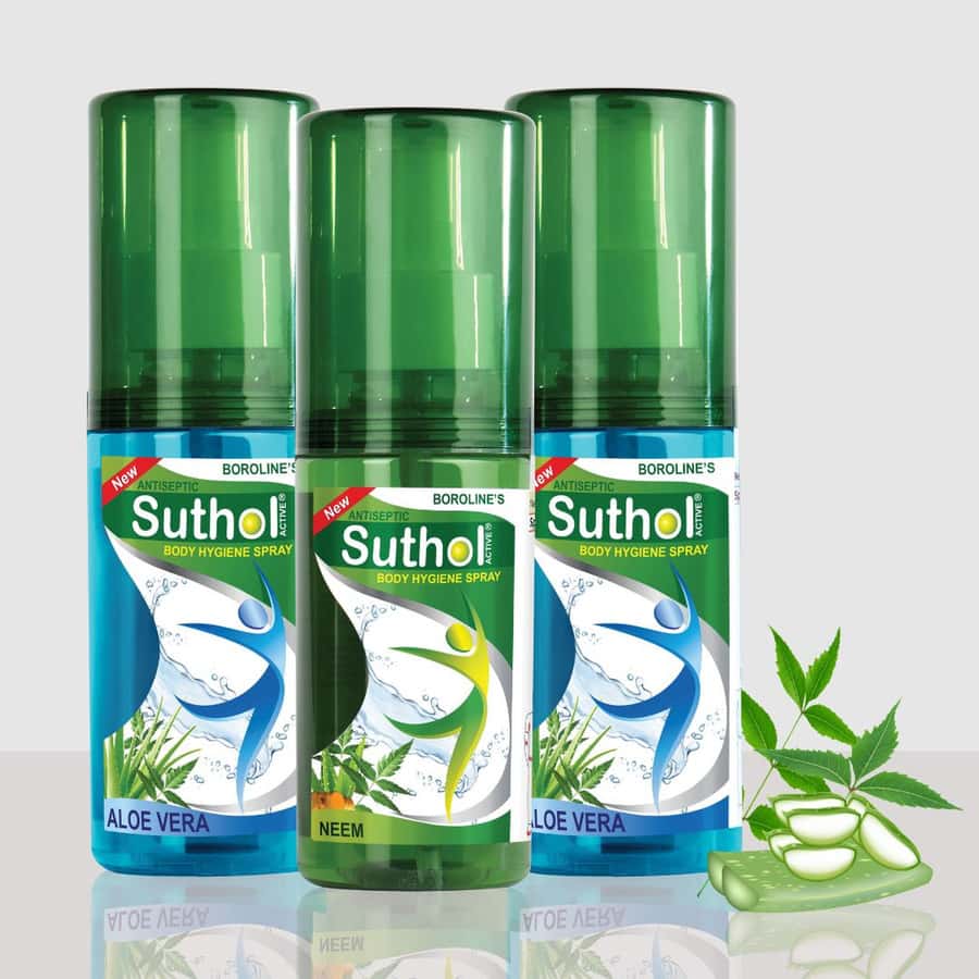 Buy BOROLINE'S SUTHOL ACTIVE ALOE VERA ANTISEPTIC SPRAY 100ML X 4 ...