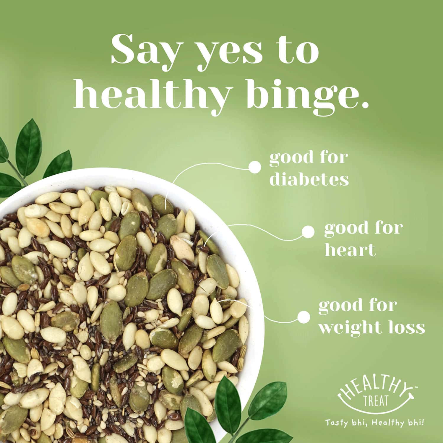 Buy HEALTHY TREAT ROASTED 5 IN 1 SUPER SEED MIX 300 GM - PACK OF 2-150 ...