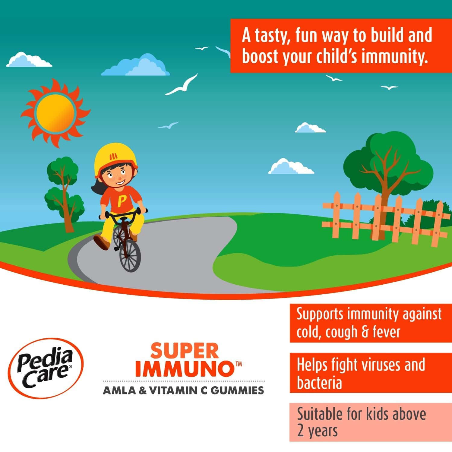 Buy PEDIACARE SUPER IMMUNO AMLA AND VITAMIN C GUMMIES FOR KIDS ABOVE 2 ...