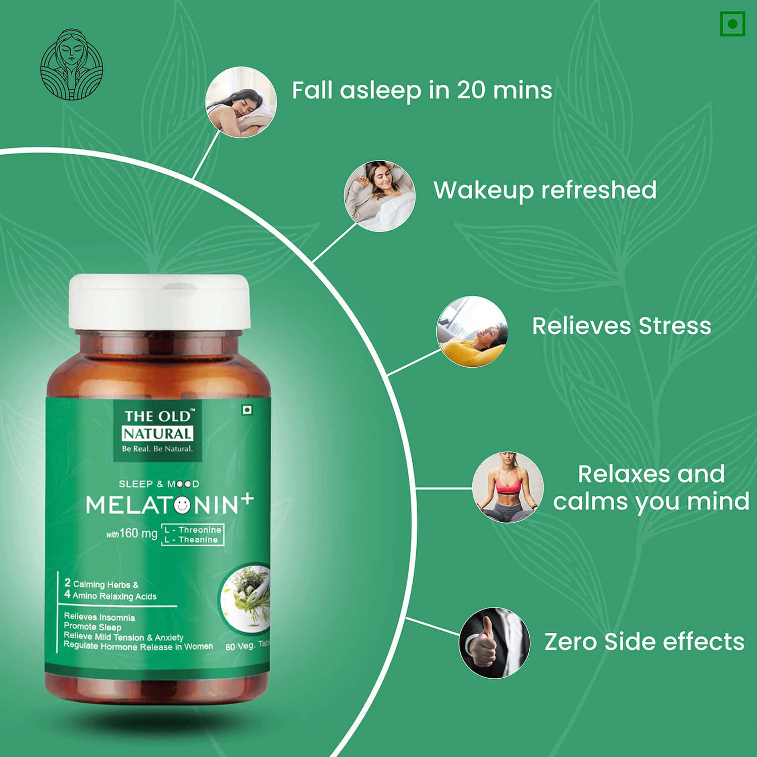 Buy THE OLD NATURAL MELATONIN SLEEPING PILLS FOR SLEEP MELATONIN 5MG ...