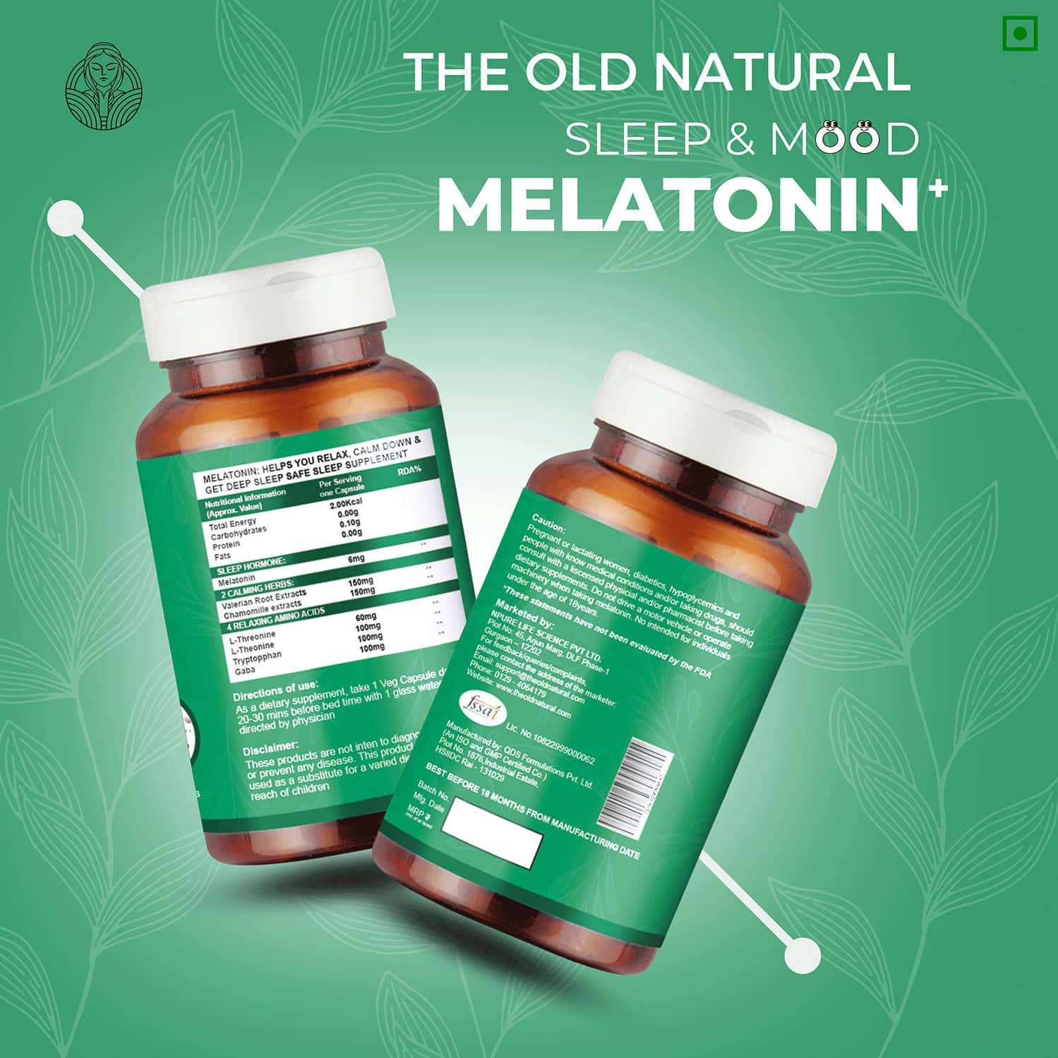 Buy THE OLD NATURAL MELATONIN SLEEPING PILLS FOR SLEEP MELATONIN 5MG ...