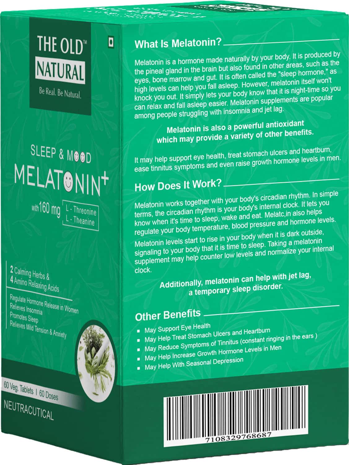 Buy THE OLD NATURAL MELATONIN SLEEPING PILLS FOR SLEEP MELATONIN 5MG ...