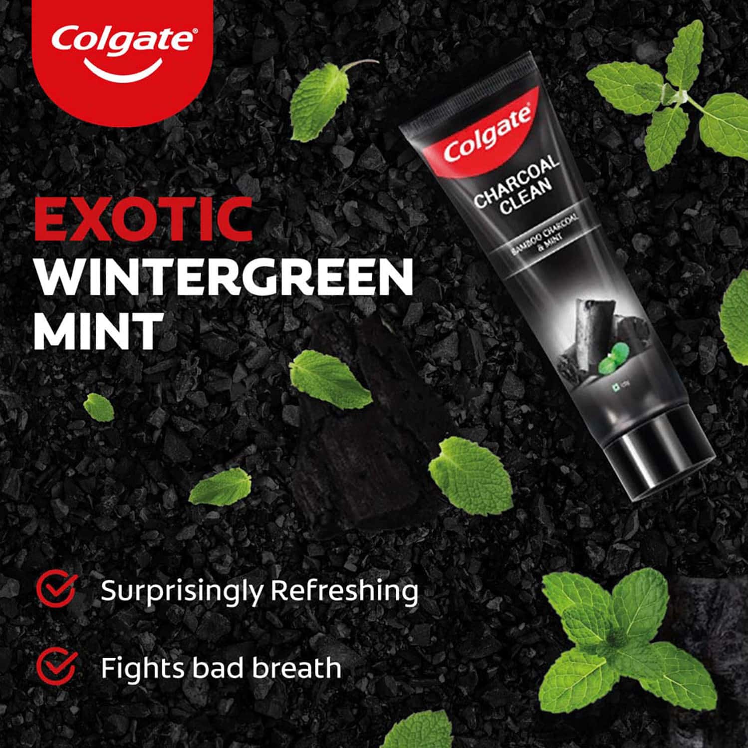 Buy COLGATE CHARCOAL CLEAN TOOTHPASTE BAMBOO CHARCOAL AND MINT (BLACK ...