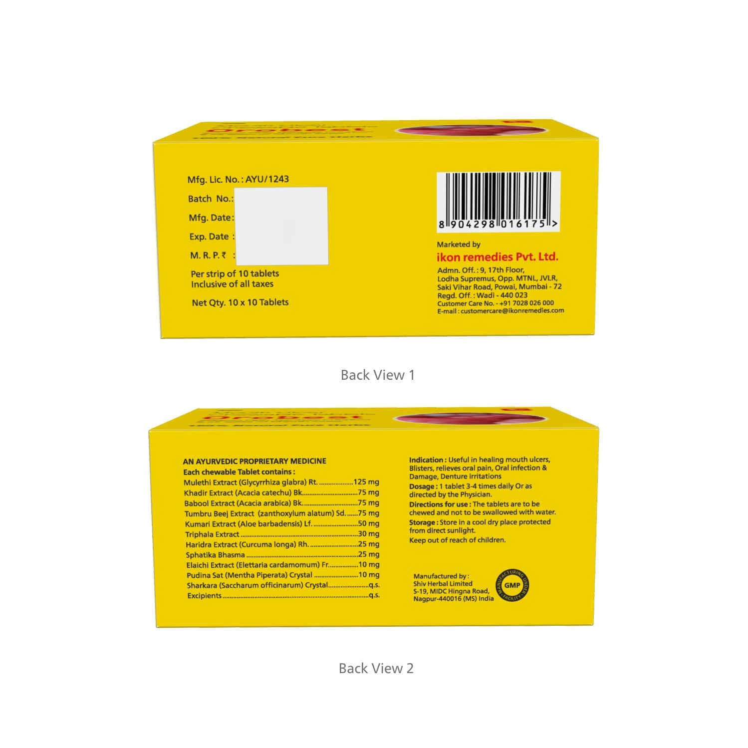 Buy OROBEST CHEWABLE TABLETS (1 X 10 BLISTER | REDUCES MOUTH ULCERS ...