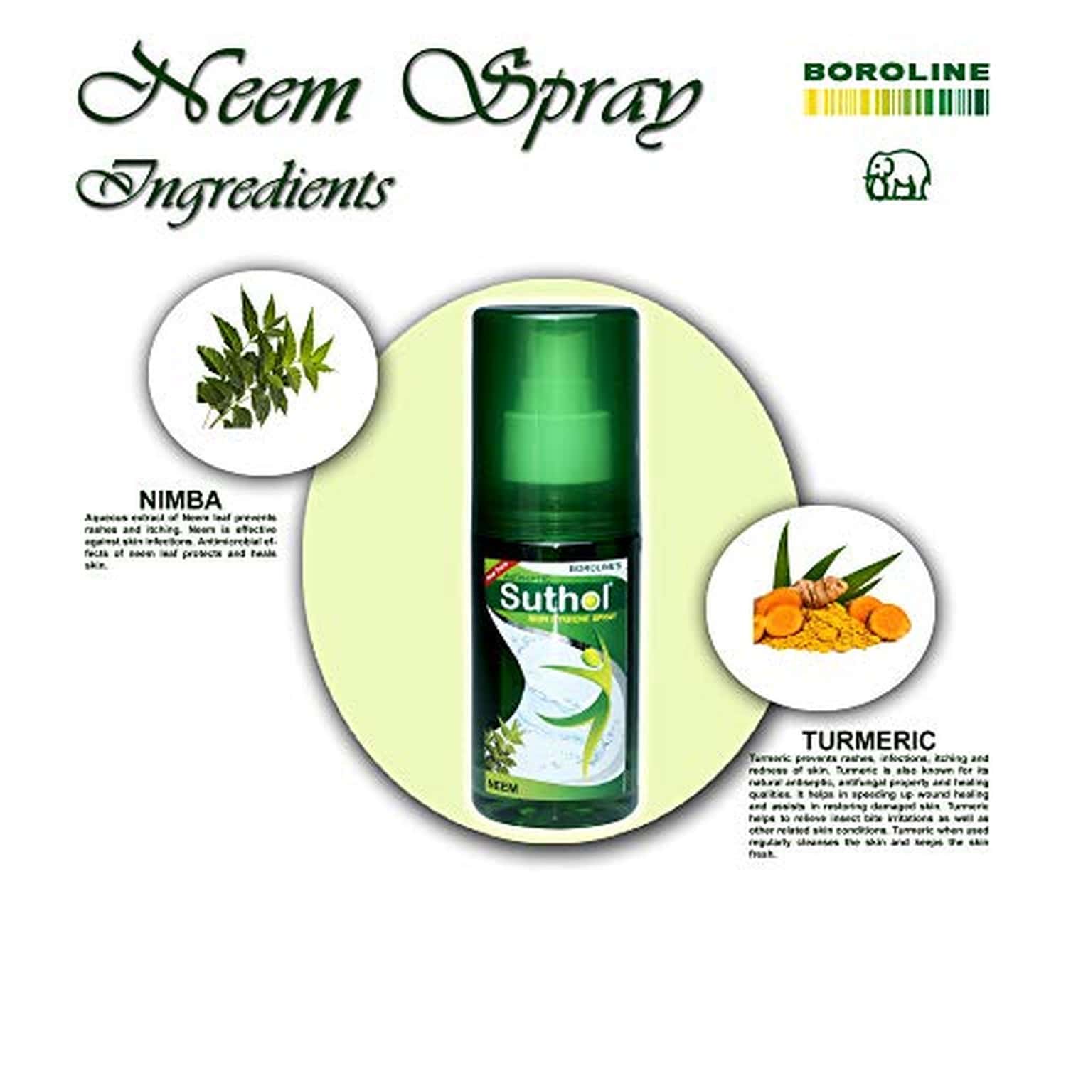 Buy BOROLINE'S SUTHOL ACTIVE NEEM ANTISEPTIC SPRAY 1X100ML SUTHOL ...