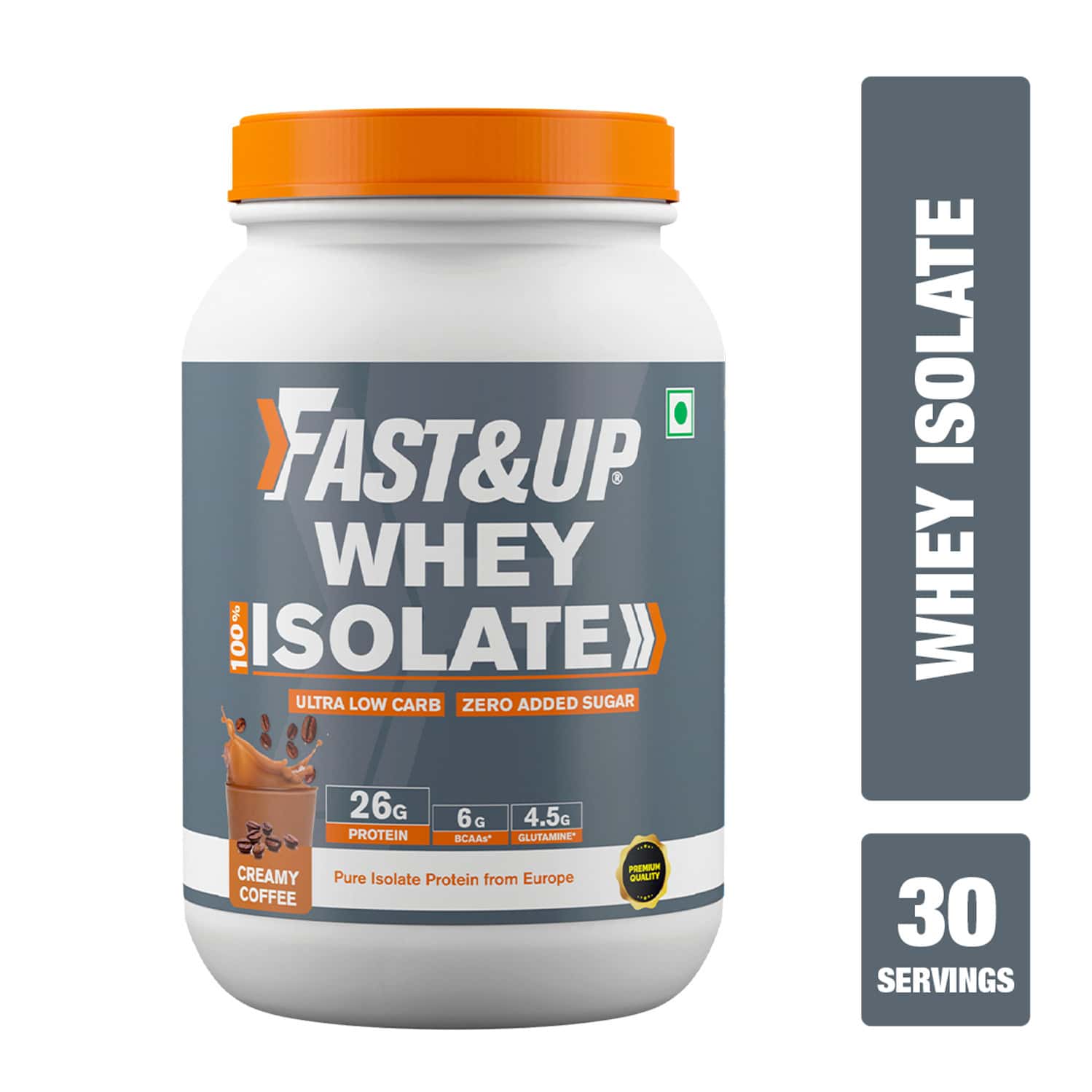 Buy FAST&UP WHEY PROTEIN PURE ISOLATE, 930G - (CREAMY COFFEE FLAVOUR ...