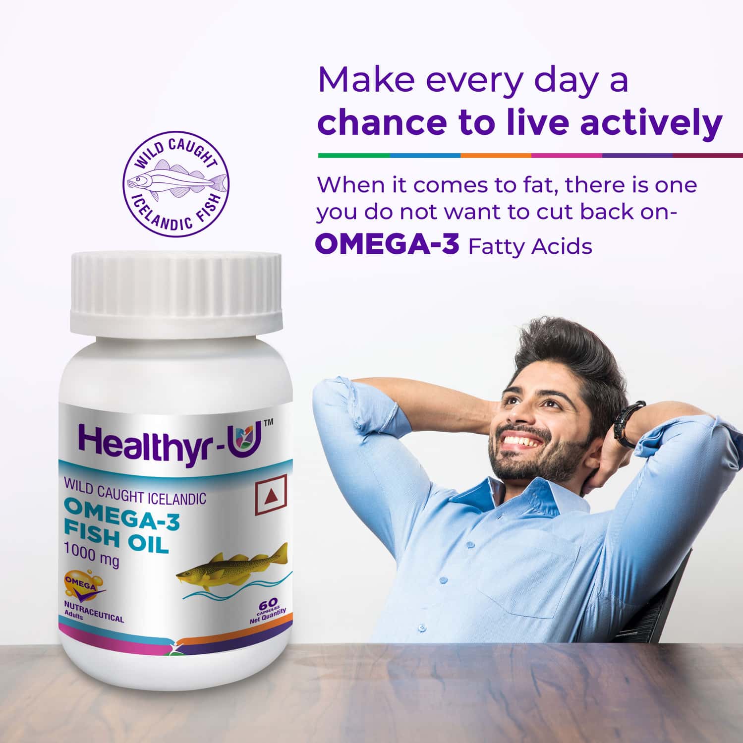 Buy HEALTHYR-U OMEGA-3 FISH OIL 1000 MG BOTTLE OF 60 CAPSULES Online ...