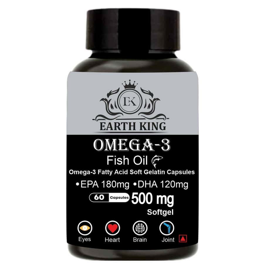 Buy HEALTHKART HK VITALS FISH OIL CAPSULE|1000MG OMEGA 3 & 180 MG EPA ...